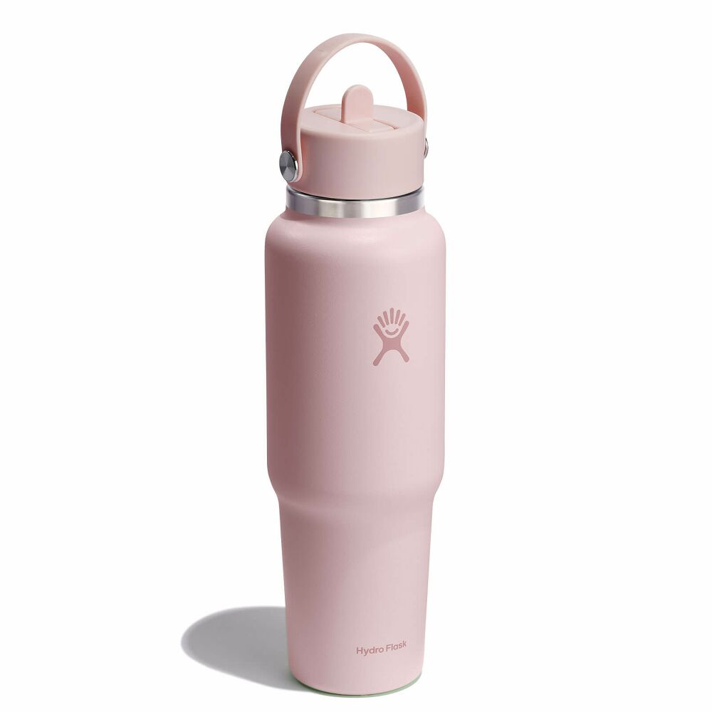 Wide Mouth Travel Bottle With Flex Straw Cap Trillium 40oz – Hydro ...